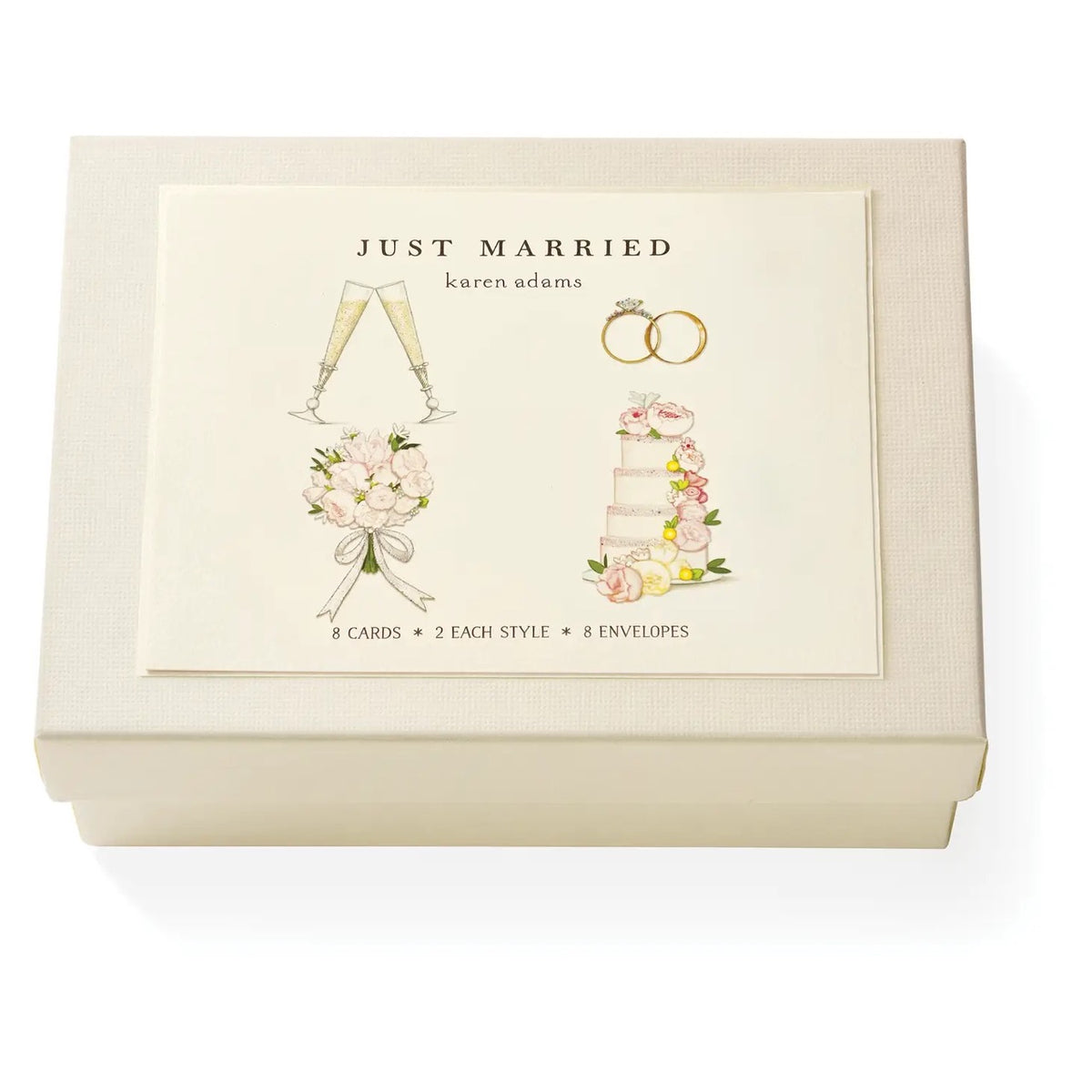 Just Married Note Card Box– Loft & Vine